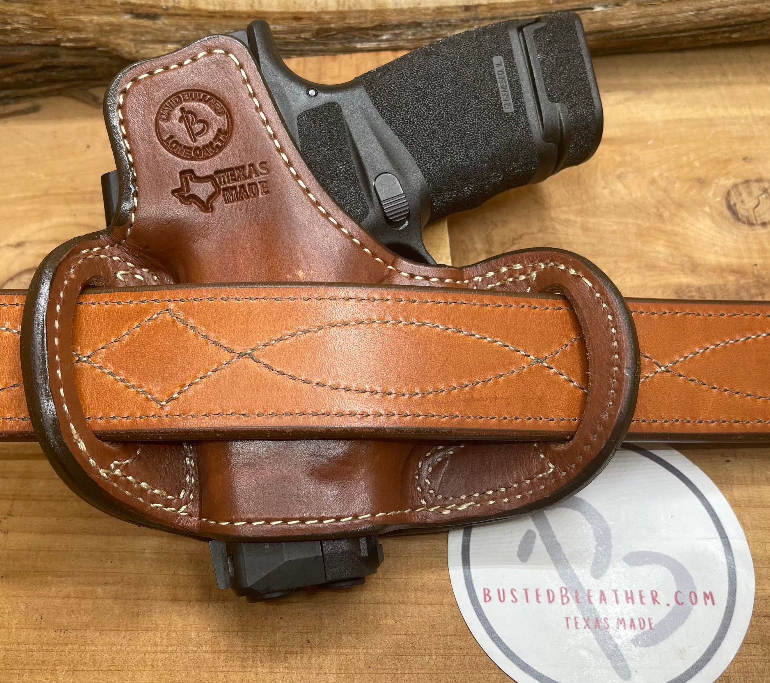 Belt Slide Leather Holster | Premium, Secure Fit - Busted B Leather